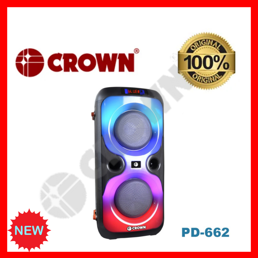 PD-662 CROWN PORTABLE DANCING LIGHT BAFFLE 150W | Shopee Philippines