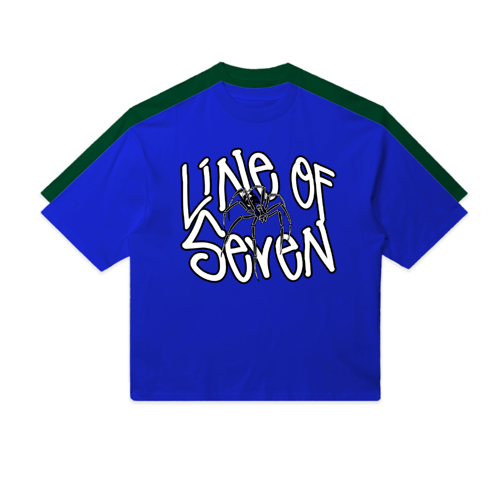 Line of Seven Spider Tee (r. blue / m. green) | Shopee Philippines