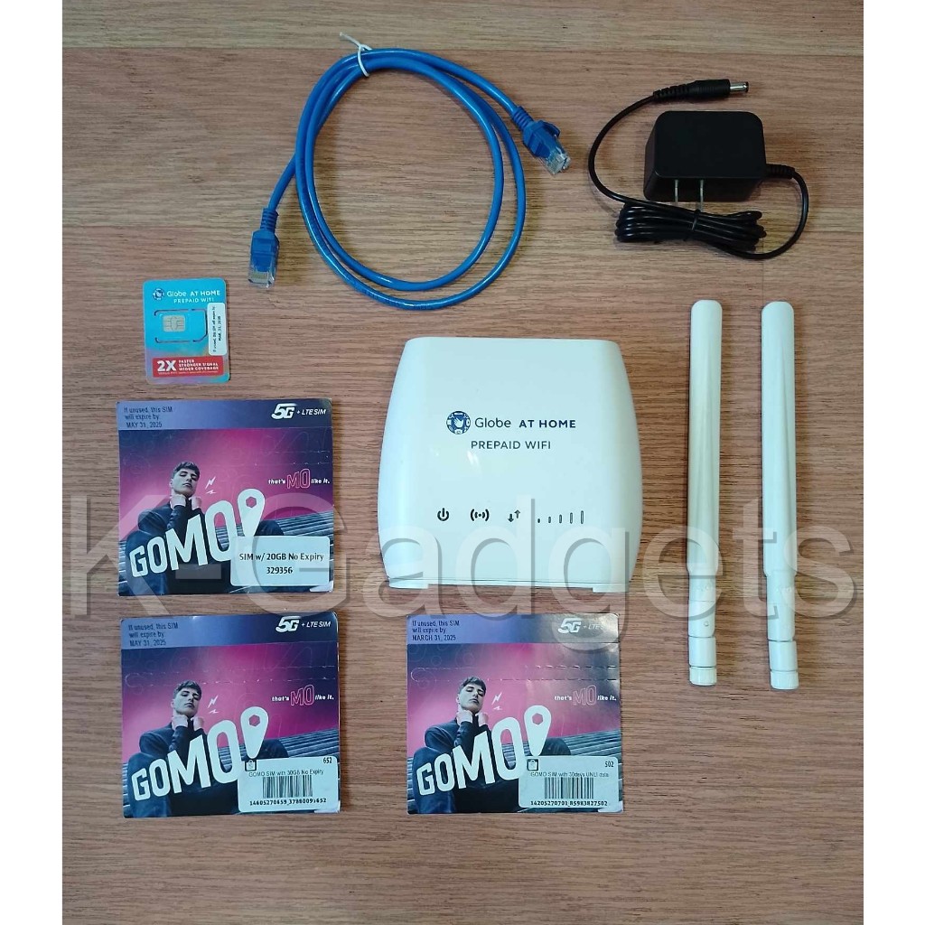 Globe Home Prepaid WIFI (4G LTE/ZLT-S10G)/ GLOBE HOME SIM 10GB/ GOMOSIM 20/30GB/UNLIDATA ...