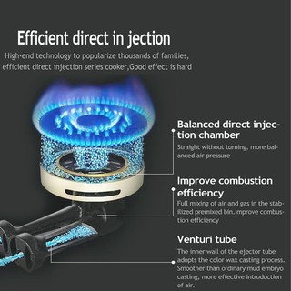 Gas Stove 4.0KW Tempered Glass Surface Butane Stove Portable Electronic ...