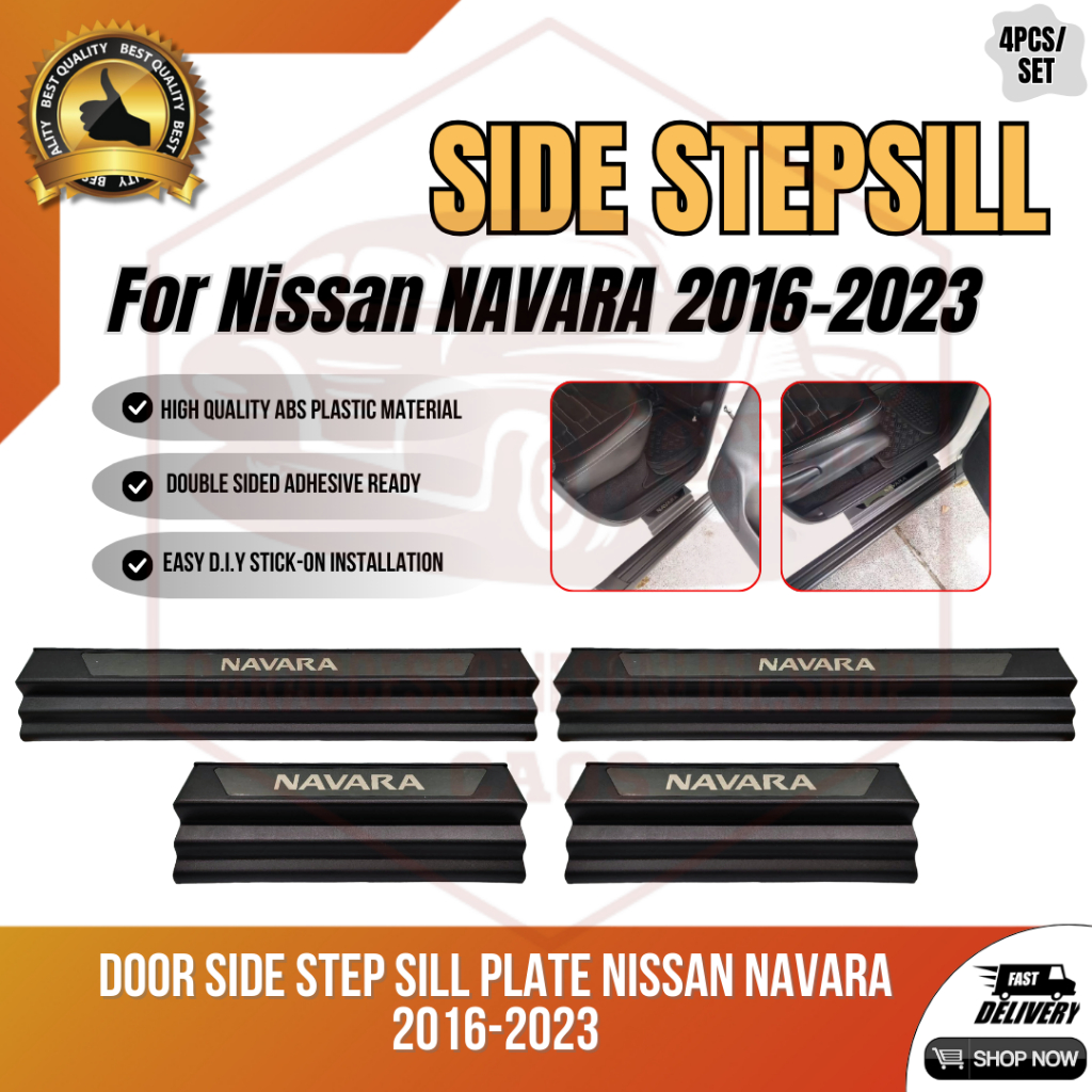 CAOS DOOR SIDE STEP SILL PLATE NISSAN NAVARA 2016+ (10838) | Shopee ...