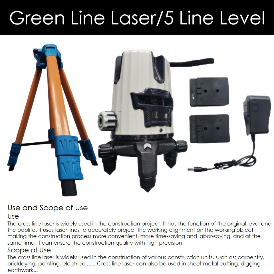 RTK Green Line Laser/5 Line Level Laser high-precision automatic line ...