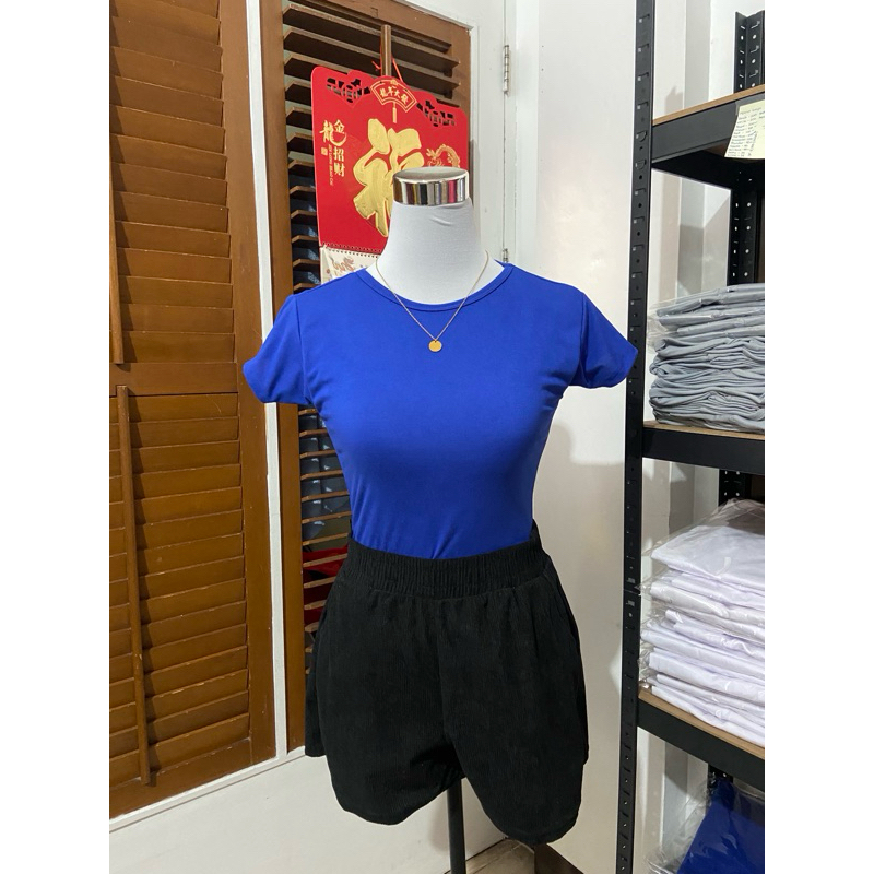 MR&Z BASIC FULL LENGTH DOUBLE LINING COTTON SPANDEX TOP T-SHIRT ROUNDNECK | Shopee Philippines