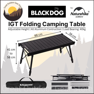 BLACKDOG IGT Combination Table Compatible Outdoor Camping Table Portable Folding Naturehike ...