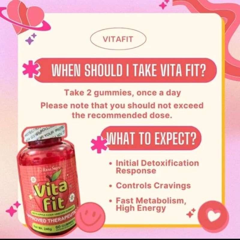 REAL SKIN VITA FIT 60 GUMMIES | Shopee Philippines