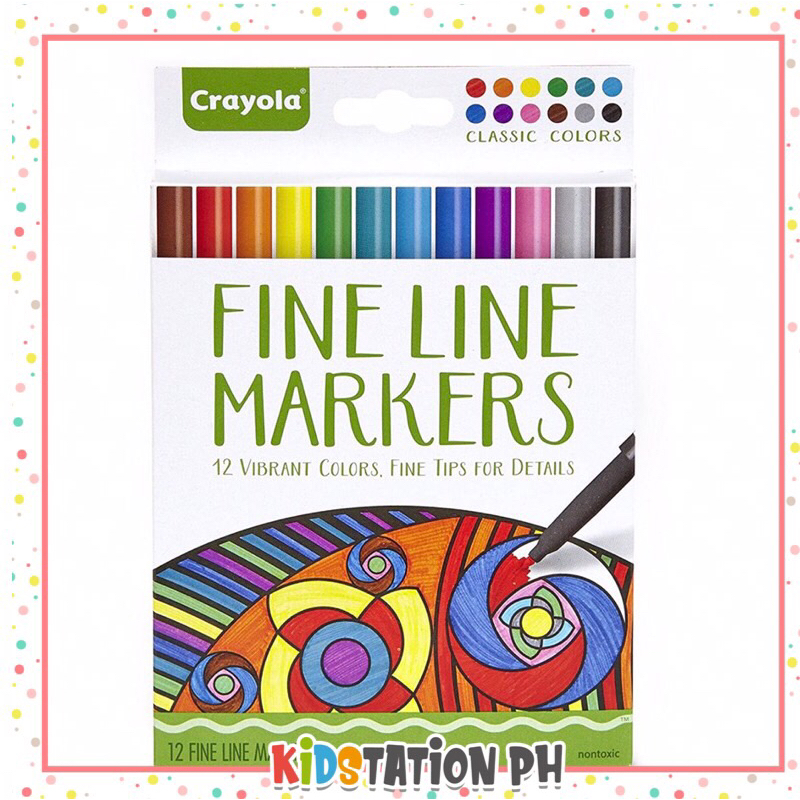 Fine Line Marker 12 Vibrant Colors | Shopee Philippines