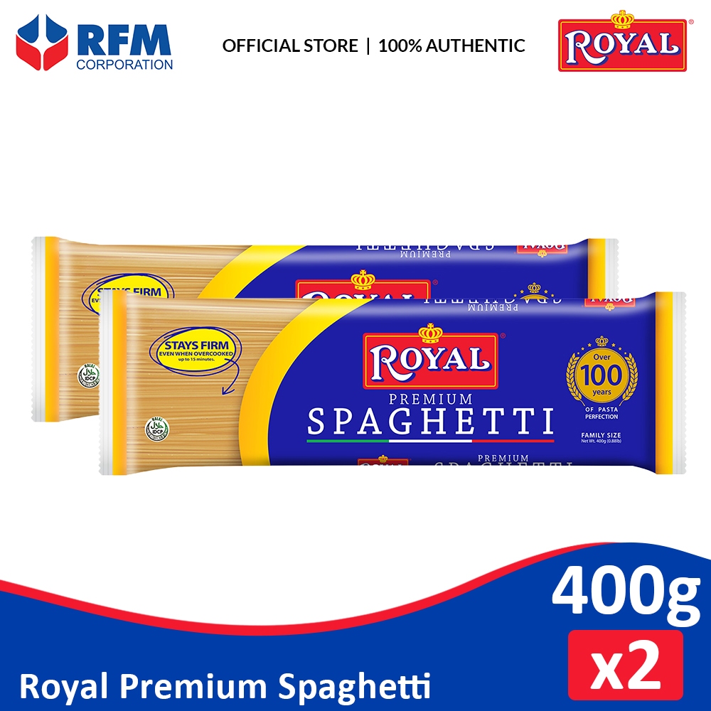 Royal Premium Spaghetti - Family Size 400g - Set of 2s | Shopee Philippines