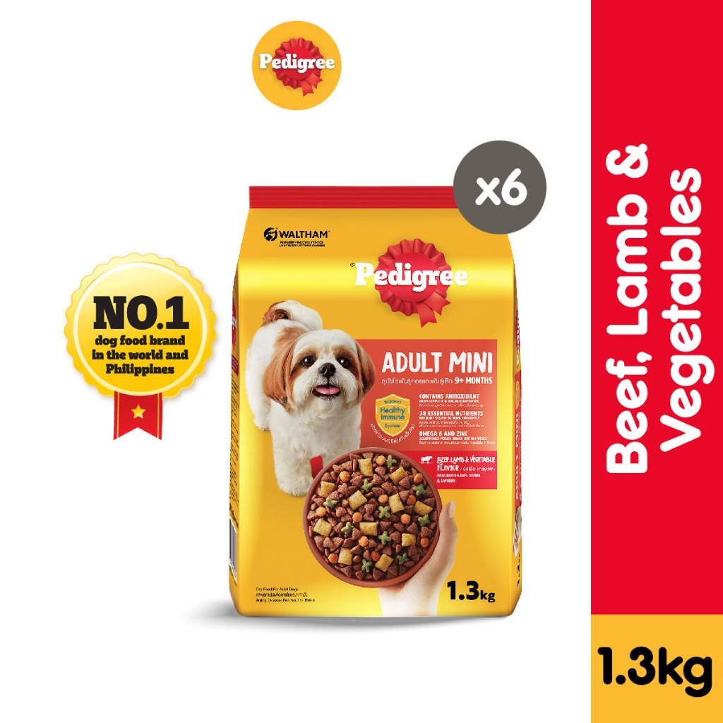 Pedigree Dog Food Dry Mini Small Breed In Beef Lamb And Vegetable 6 ...