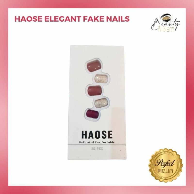 HAOSE Elegant Fake Nails 30pcs | Shopee Philippines