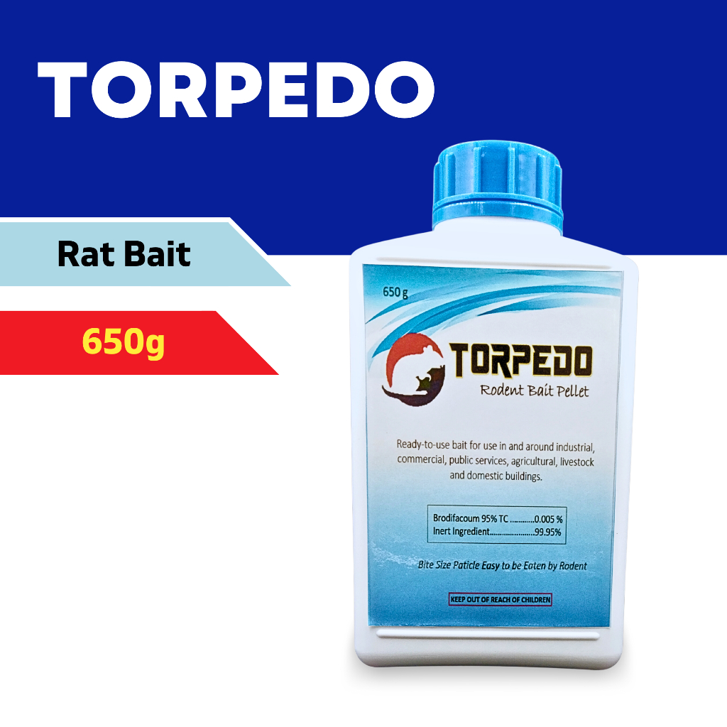 TORPEDO RAT BAIT Pest 650g Pain sa Daga Pellet | Shopee Philippines