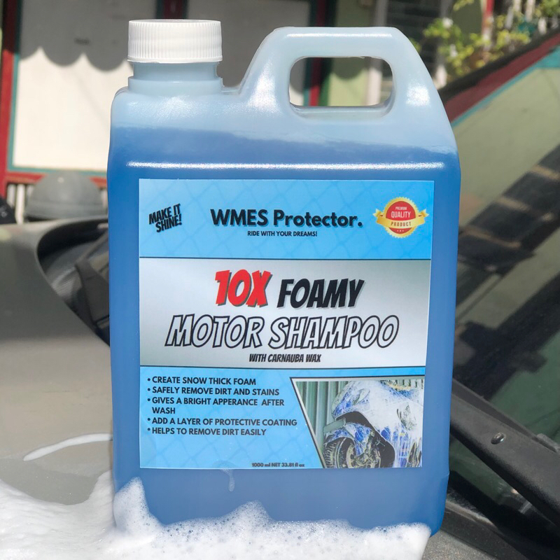 10X FOAMY MOTOR SHAMPOO (W/ CARNAUBA WAX) | Shopee Philippines