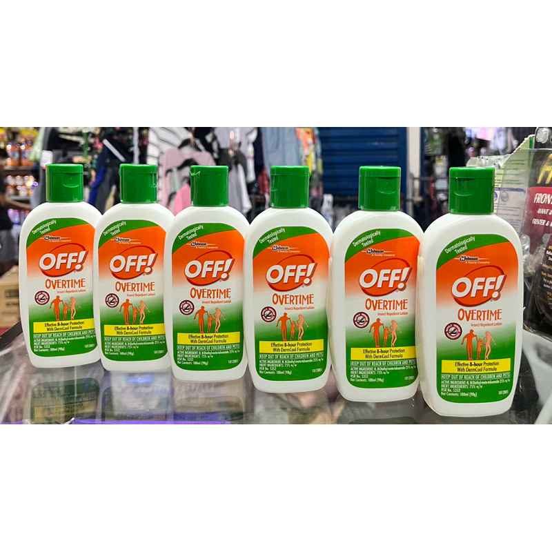OFF OVERTIME MOSQUITO REPELLENT LOTION 100ml | Shopee Philippines