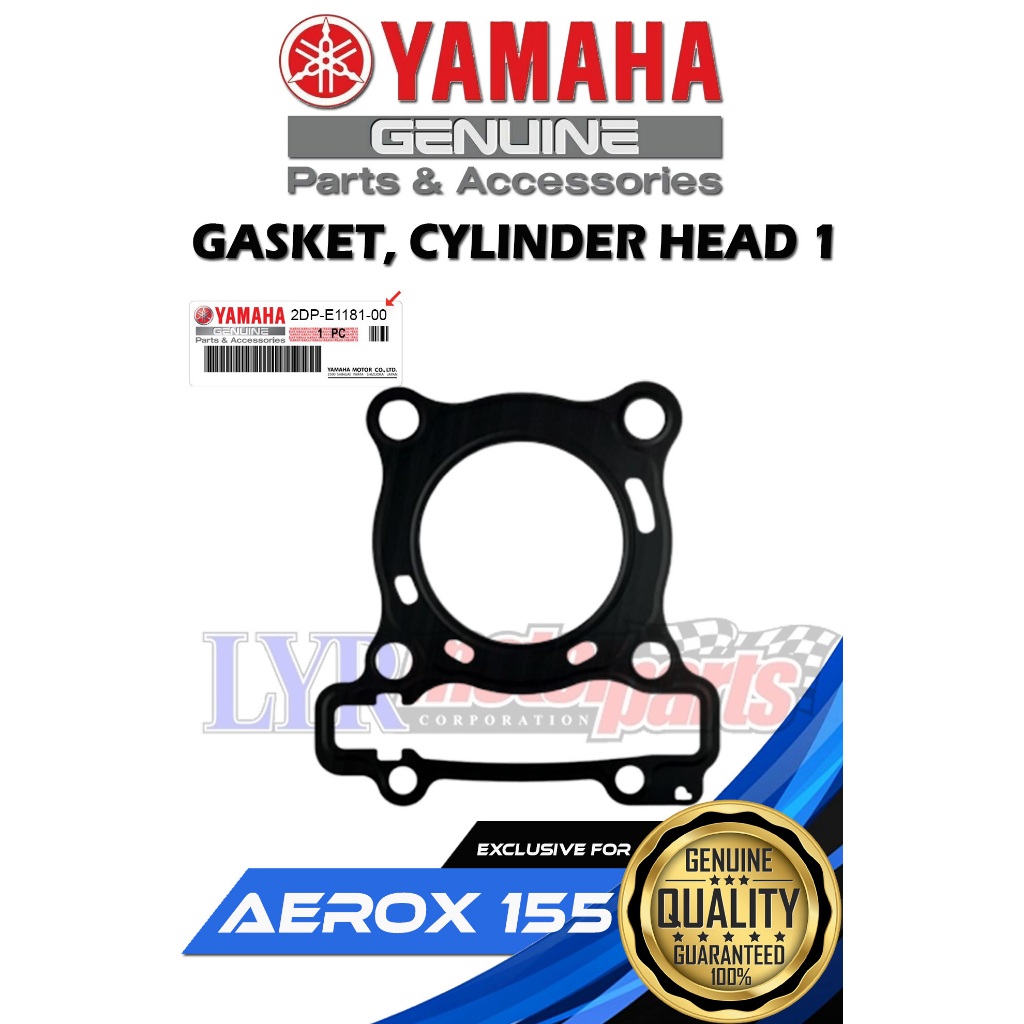 YAMAHA GENUINE GASKET, CYLINDER HEAD FOR SNIPER 155 / AEROX 155 ( 2DP-E1181-00-00 ) | Shopee ...