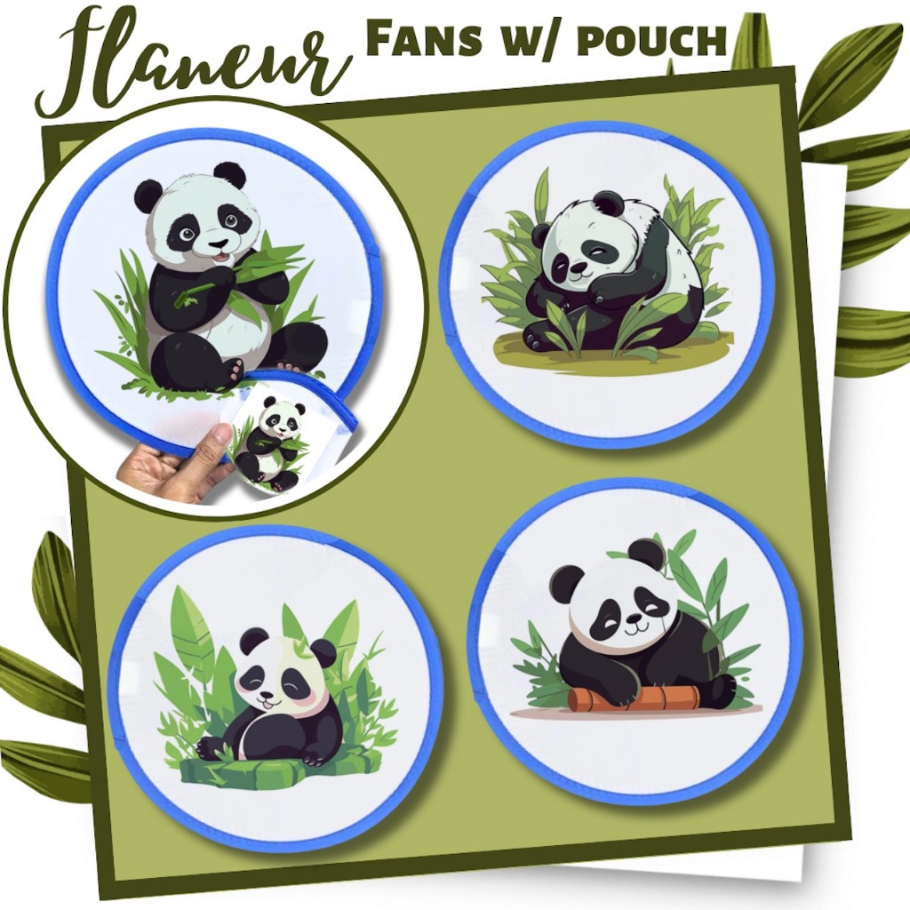 Panda Bamboo Cute Kawaii Aesthetic Souvenir Giveaways Foldable Twist ...