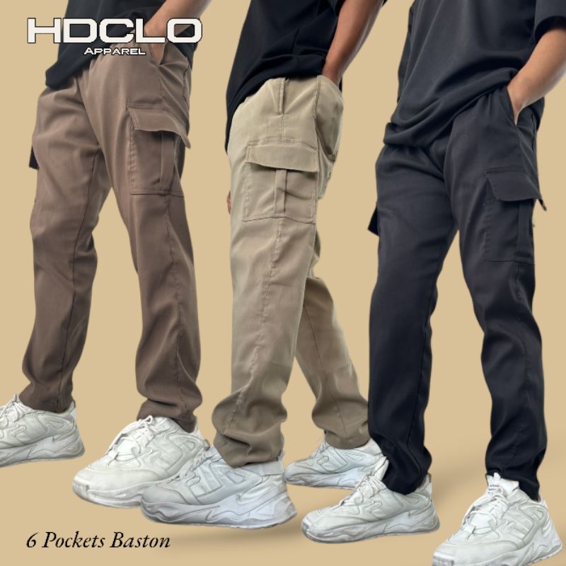 6 Pockets Baston Cargo Pants ( Semi Skinny Fit) | Maong Type | Makapal ...