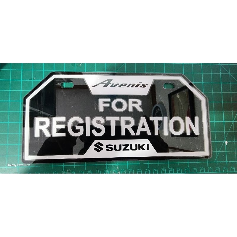 SUZUKI AVENIS FOR REGISTRATION PLATE (we customized) | Shopee Philippines