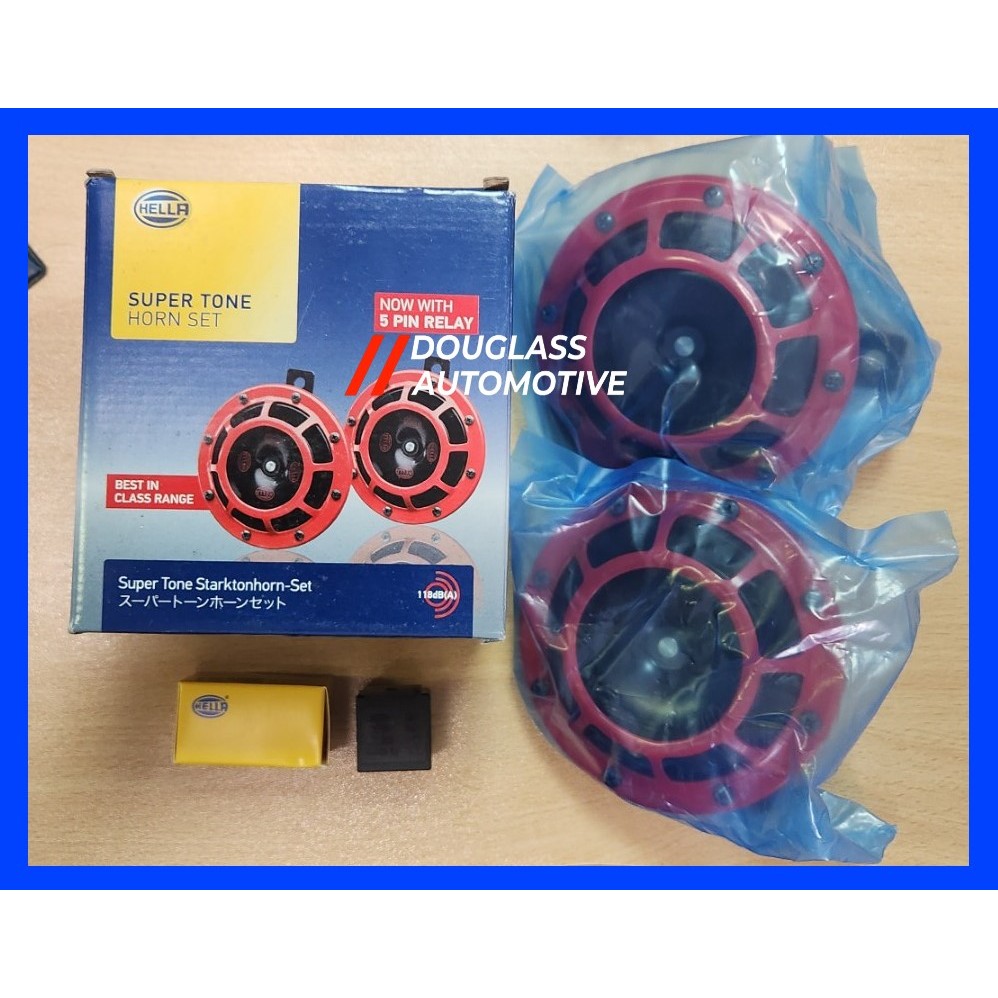 HELLA Supertone Horn Set 12V with Relay (S821) | Shopee Philippines