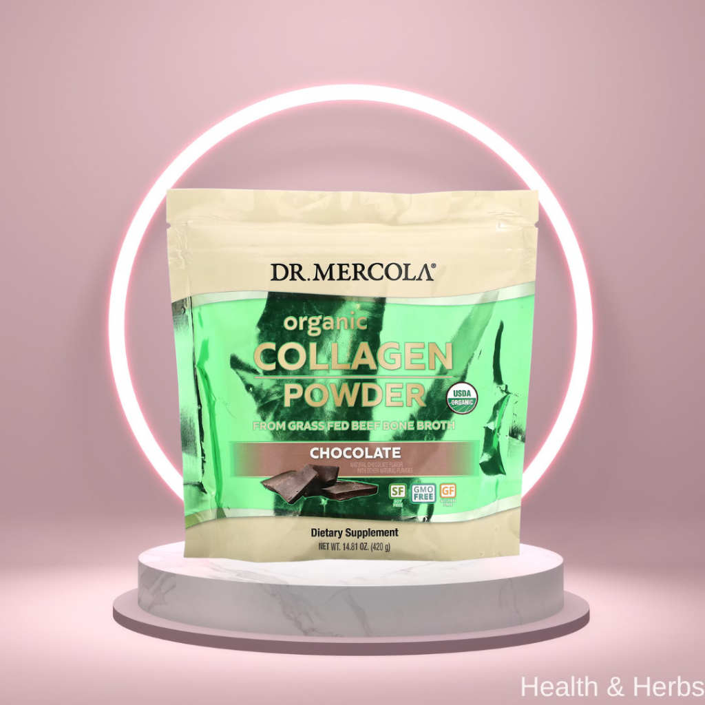 Dr. Mercola, Organic Collagen Powder, Chocolate, 14.81 oz (420 g ...