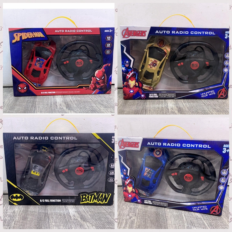 Avengers remote control cars set gift toys iron man spiderman | Shopee ...