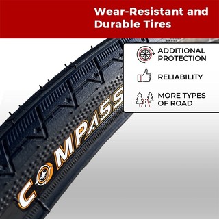 COMPASS Tire 700C Road Bike Tire 700x23/25/28/35/38c Non-slip ...