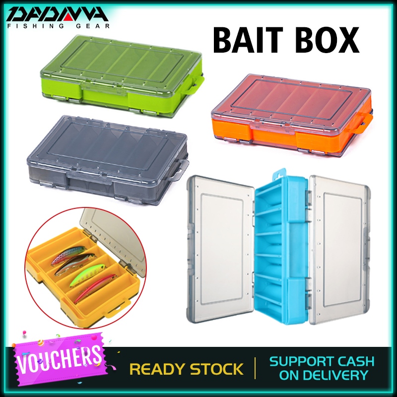 DADAWA Double Sided 12 Compartments Portable Fishing Box Waterproof ...