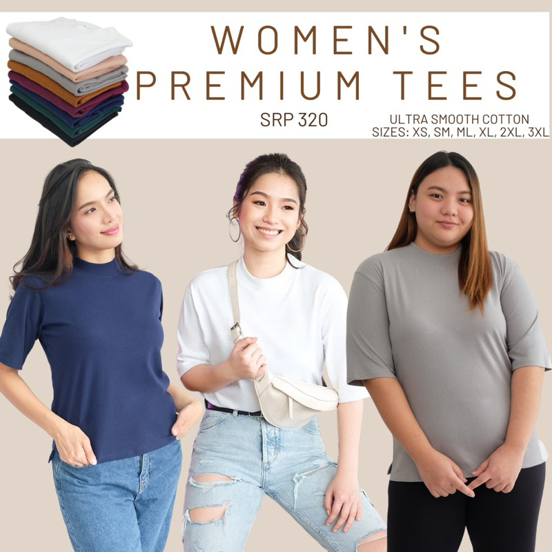 HTP Basics Women's Premium Tees | Shopee Philippines