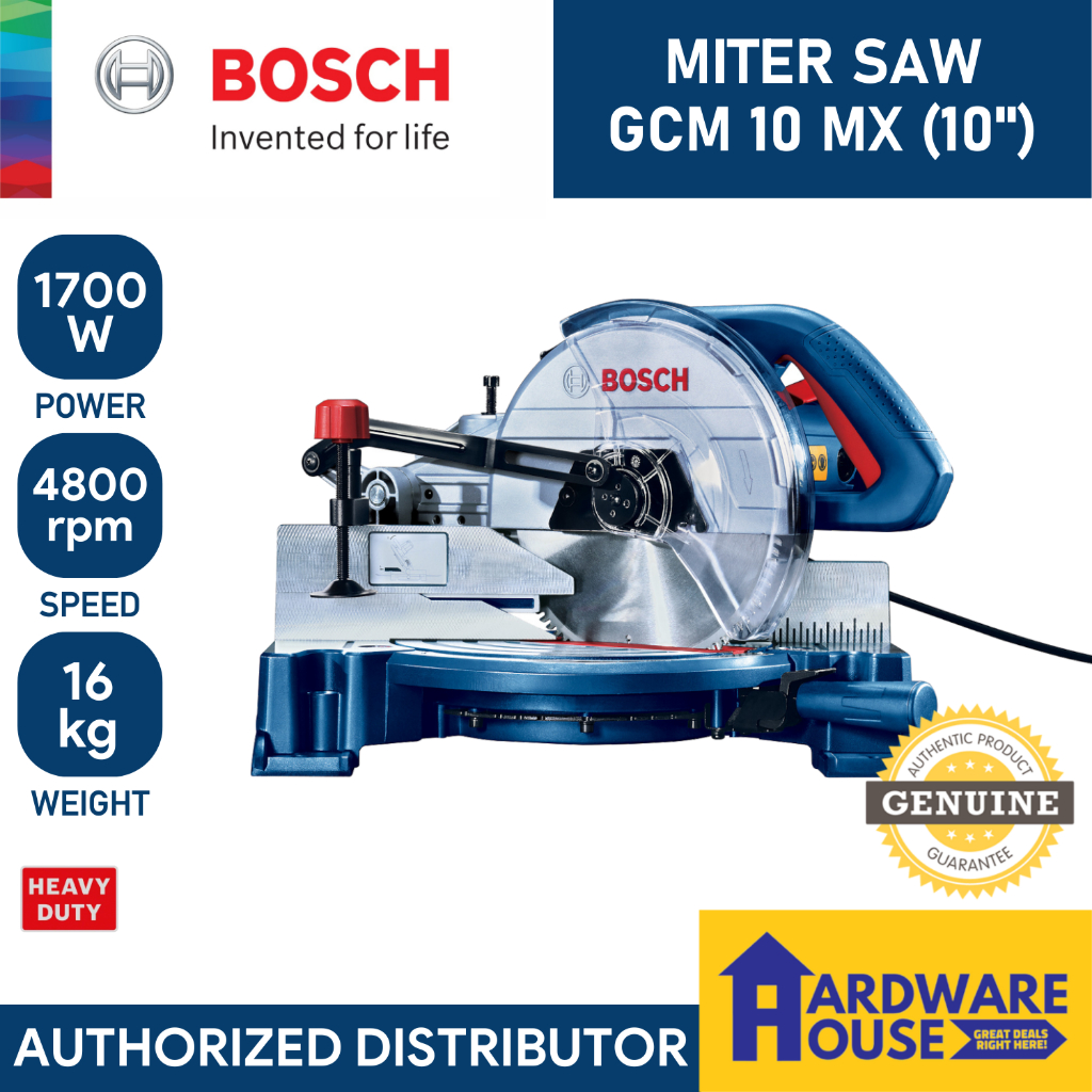 ORIGINAL BOSCH GCM 10 MX HEAVY DUTY Miter Saw Circular 10" For Wood ...