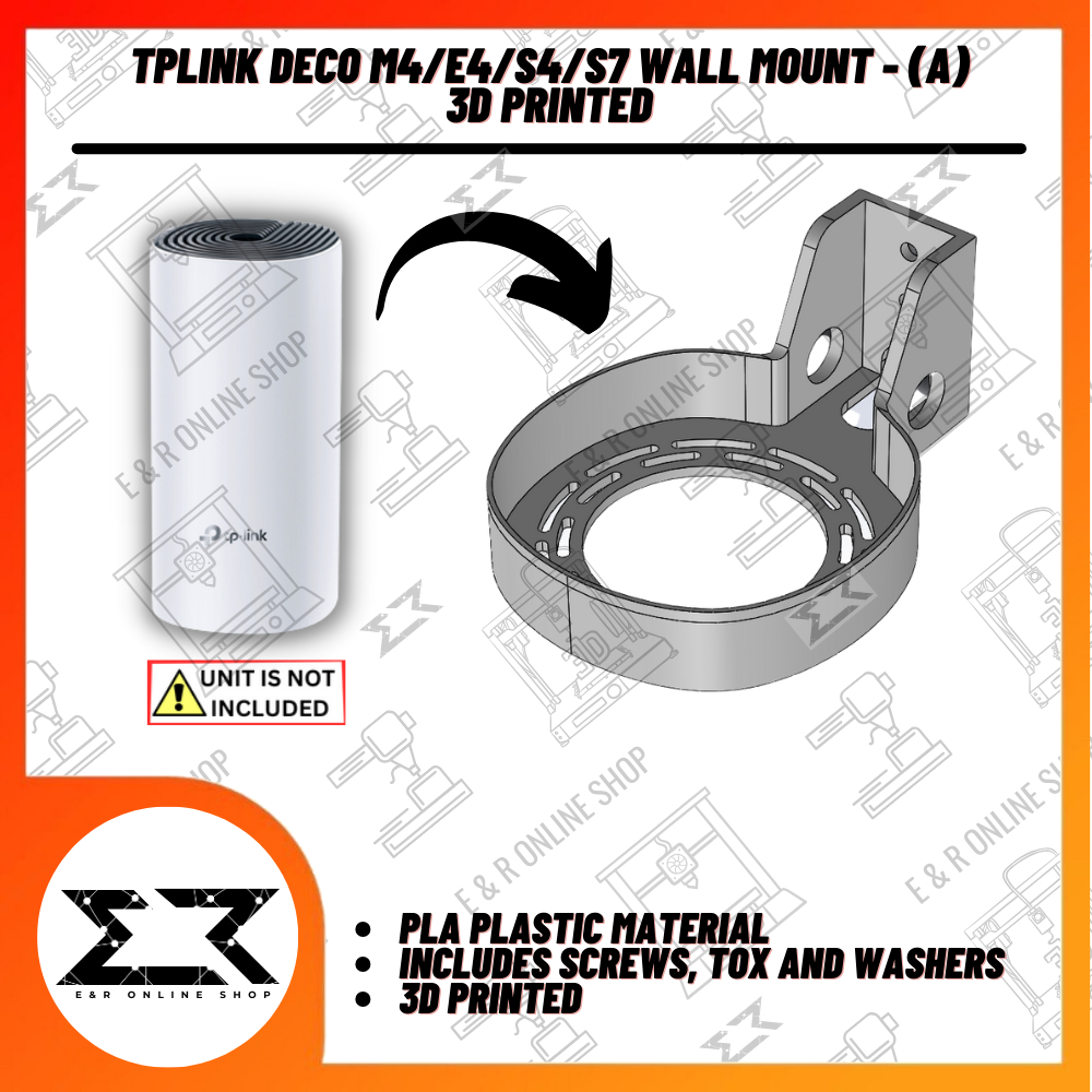 TP-L1NK Deco M4 / E4 / S4 Wall Mount 3D Printed | Shopee Philippines