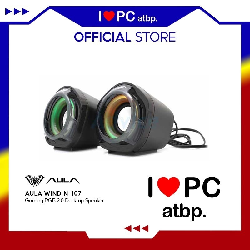 AULA Wind N-107 Gaming RGB 2.0 Desktop Speaker | Shopee Philippines