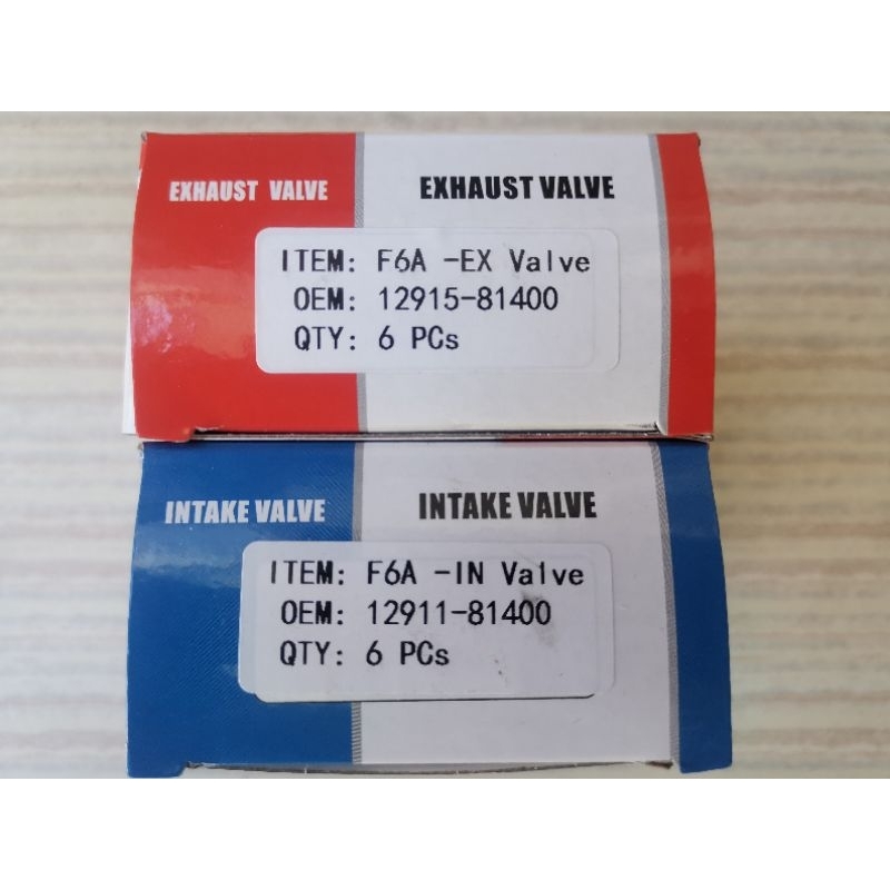 Engine Valve Suzuki F6A Scrum 6pcs Intake 6pcs Exhaust SET | Shopee ...