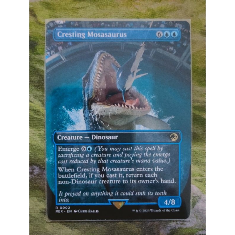 MTG - Cresting Mosasaurus - BORDERLESS - REX | Shopee Philippines