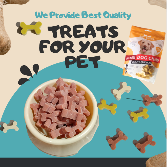 160g Natural Dog Dental Chew pouch Banana,Strawberry, Milk beef ...