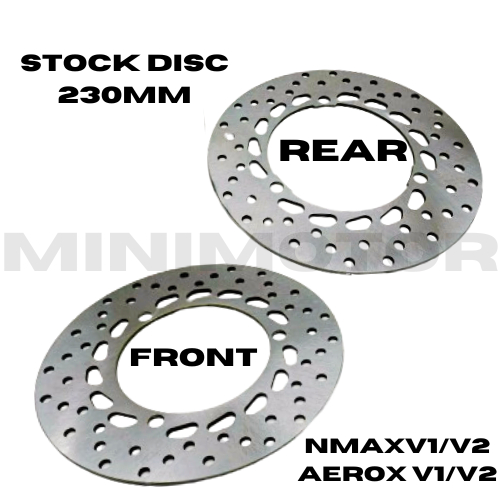 STOCK DISC FOR NMAX VERSION 1/ AEROX VERSION 1 FRONT AND REAR DISC FOR ...