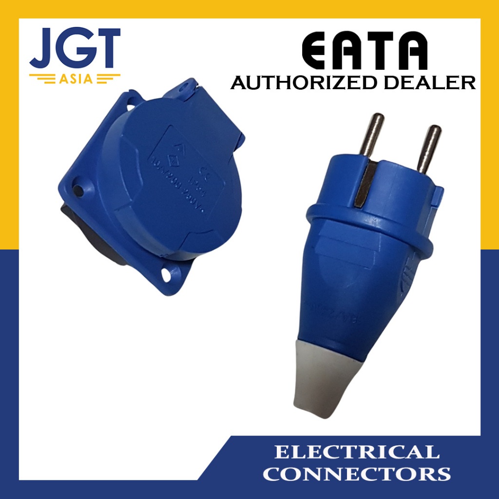 EATA Bundle: Shuko 16 Ampere HD Male Plug & Universal Female Chassis ...