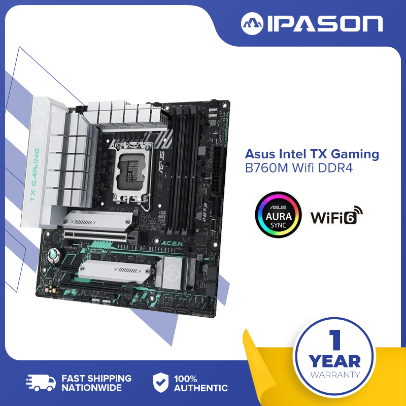 Asus Intel TX Gaming B760M Wifi DDR4 Motherboard (Socket LGA1700 ...
