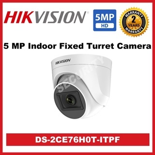 Hikvision DS-2CE76H0T-ITPF 5MP Indoor/Dome Fixed Turret Camera | Shopee Philippines