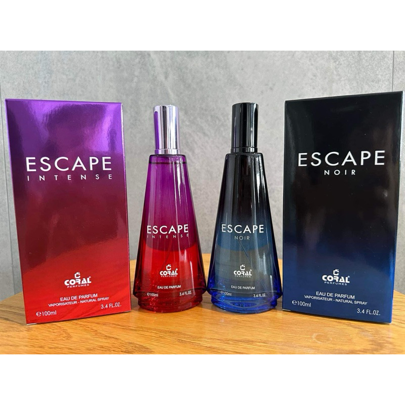 Escape Noir for Men & Intense for Woman 100ml EDP | Shopee Philippines