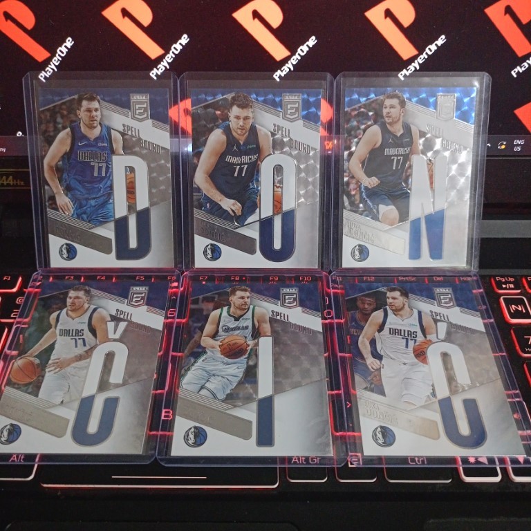 Luka Doncic Panini Elite Spellbound NBA Card | Complete 6 Letter Cards ...