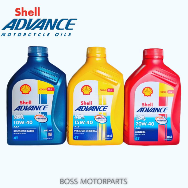 Shell Advance Motorcycle Oils 800ml AX3, AX5, AX7 | Shopee Philippines