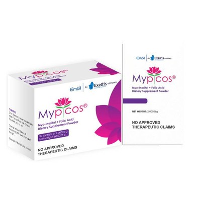 Mypicos Myo-Inositol Folic Acid Supplement Powder 30 sachet PCOS Period ...