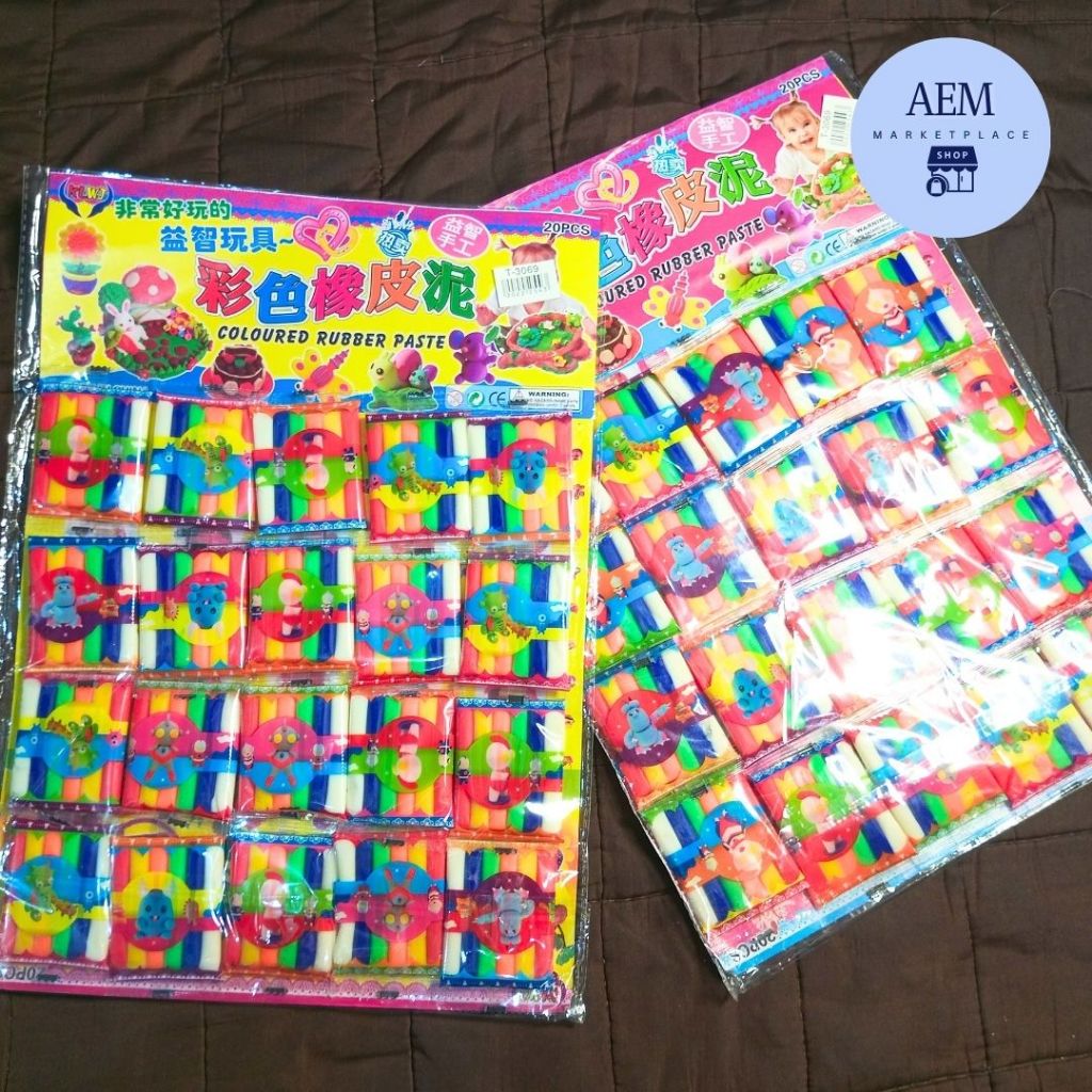 20 pcs Colorful Clay for Kids - Paninda Bundle/Negosyo BundleLootbag ...
