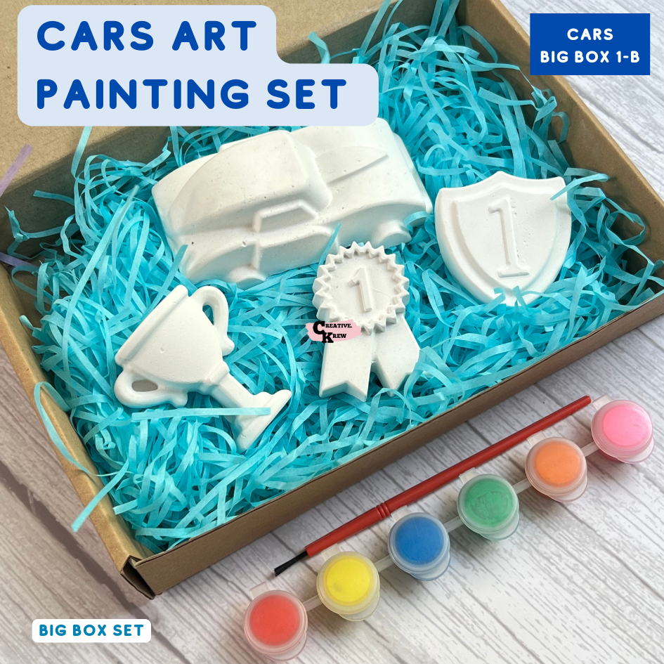 CARS BIG BOX SET 1B PLASTER PAINTING SET AND PARTY GIVEAWAYS GIFTS Kids ...