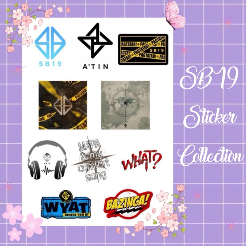 SB19 Waterproof Laminated Sticker Pack Die-cut | Shopee Philippines