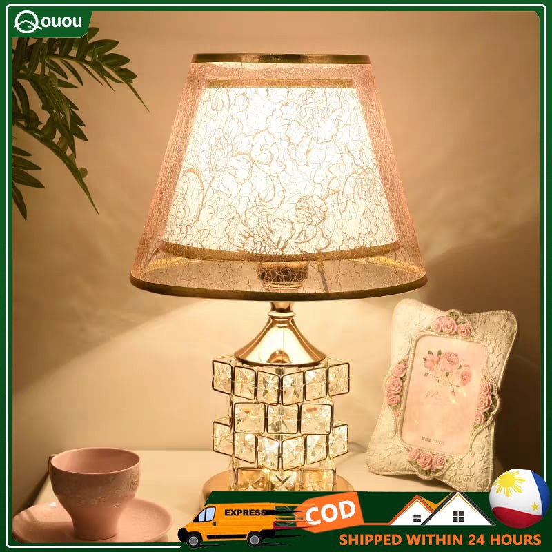 New LED design gold crystal table lamp/gift wedding/bedside table lamp ...
