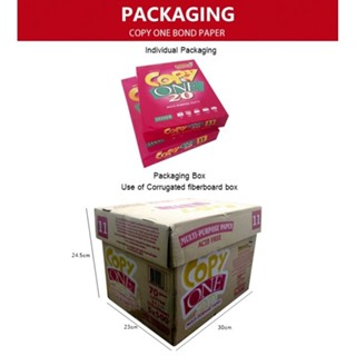 PROMO 1 BOX - COPY ONE BOND PAPER Sub24 5Reams in 1 Box (500sheets per ...