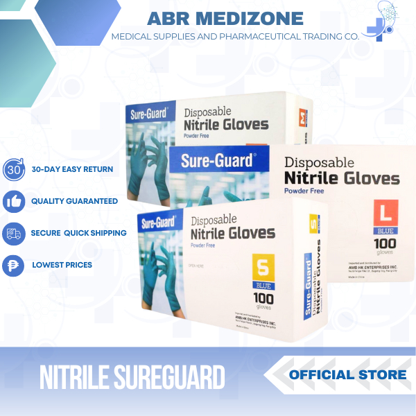 Blue Nitrile Gloves Sure-guard and Orex | Shopee Philippines