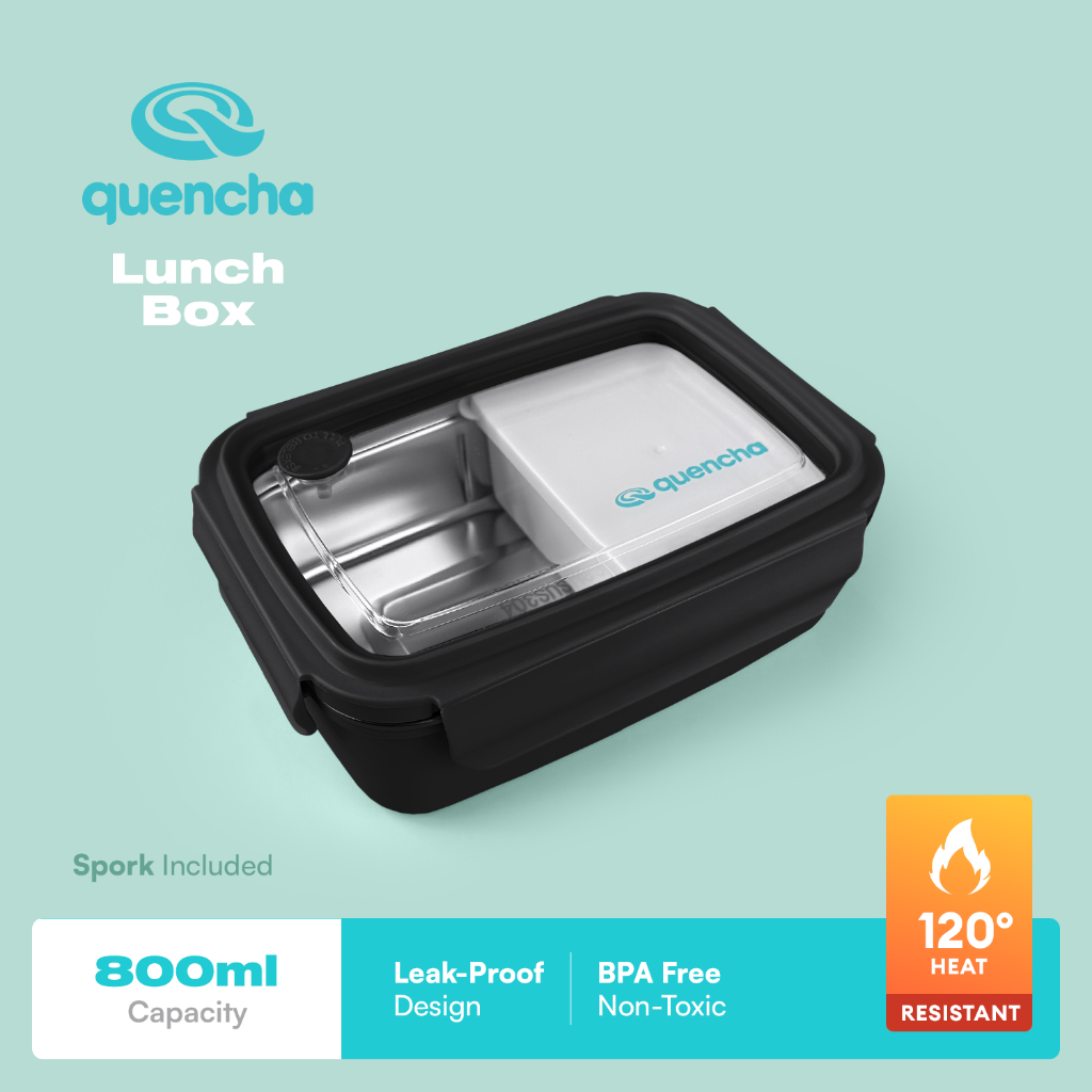 QUENCHA 800ml Stainless Steel Insulated Lunch Box | Shopee Philippines