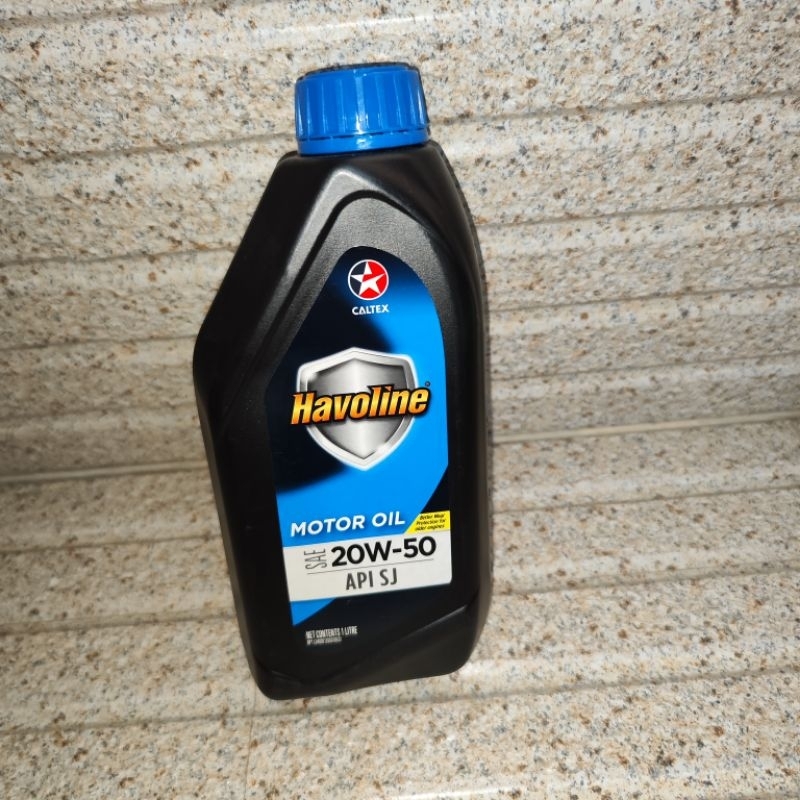 CALTEX HAVOLINE MOTOR OIL SAE 20W-50 API SJ LITER | Shopee Philippines