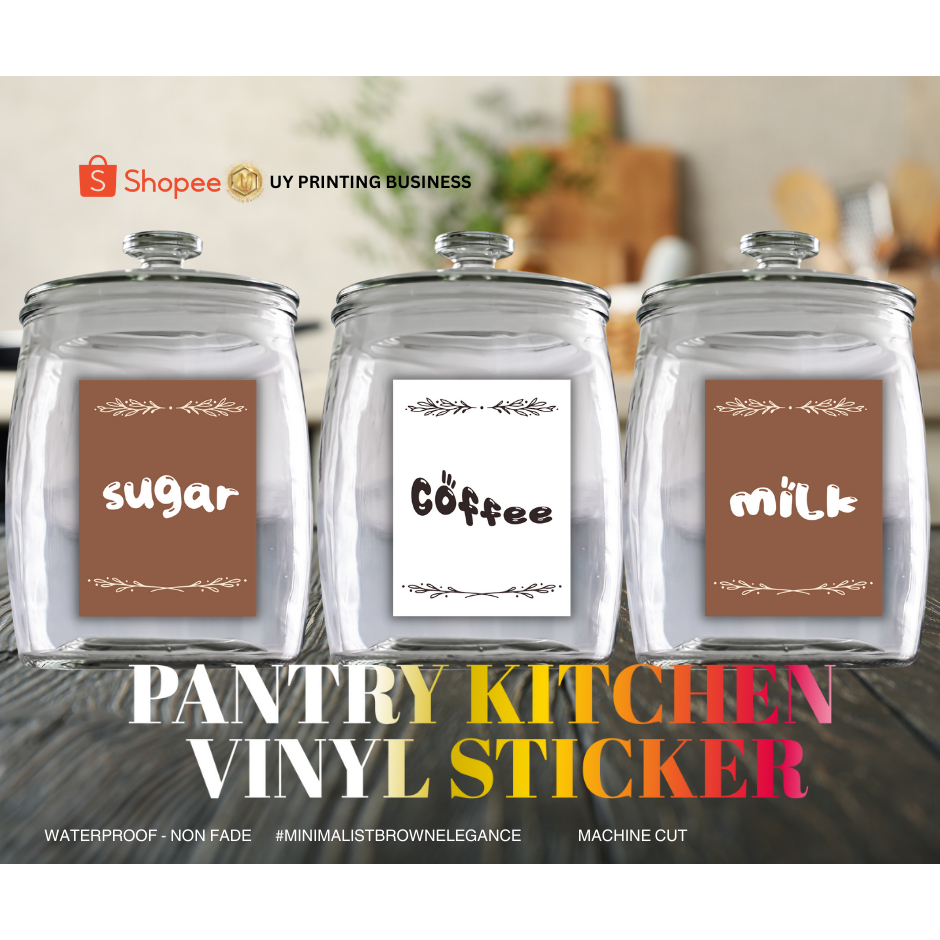Label Sticker ( Custom Pantry Sticker) Size 3x4 inches | Shopee Philippines