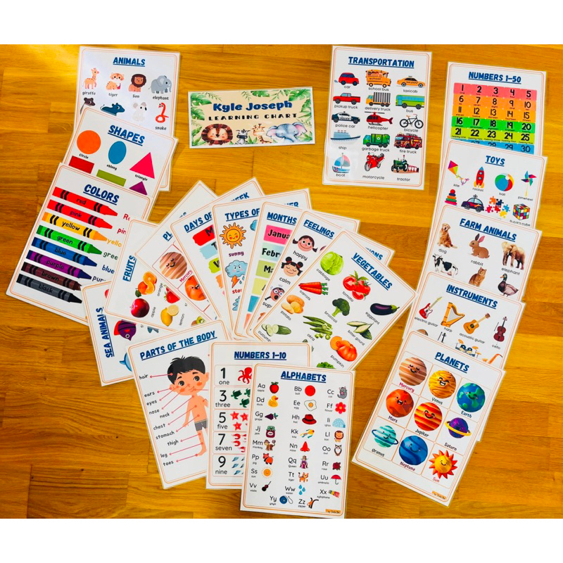 Kids Educational Wall Chart Laminated a4 size | Shopee Philippines